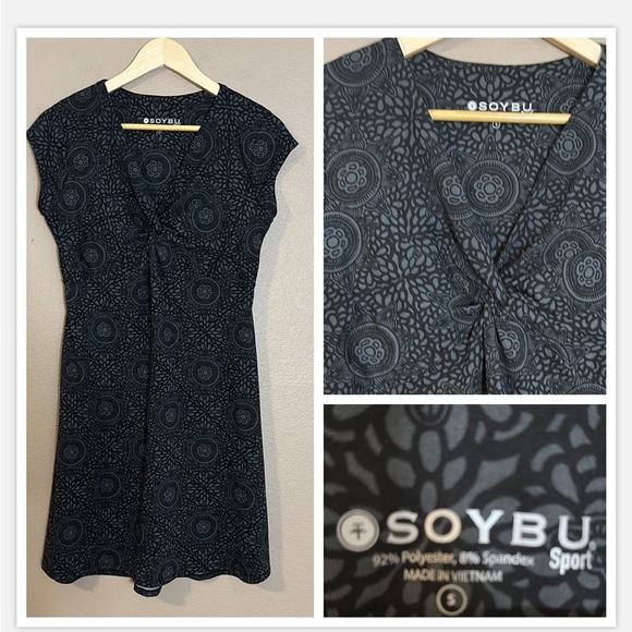 Soybu | Dresses | Soybu Everywear Yoga Workout Dress Womens Size Black ...